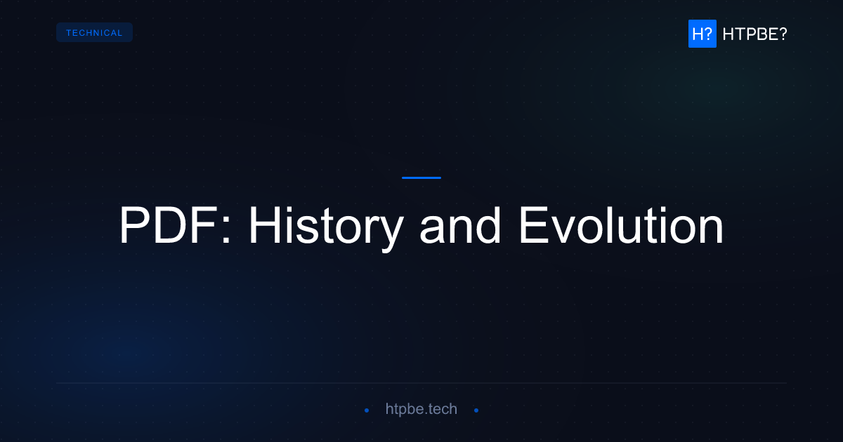 What Is PDF? The History and Evolution of the World's Document Format ...